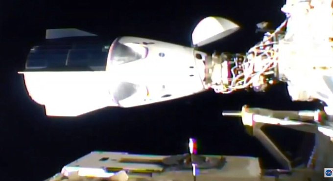 Spacex Crew Dragon “resilience” Docks With International Space Station
