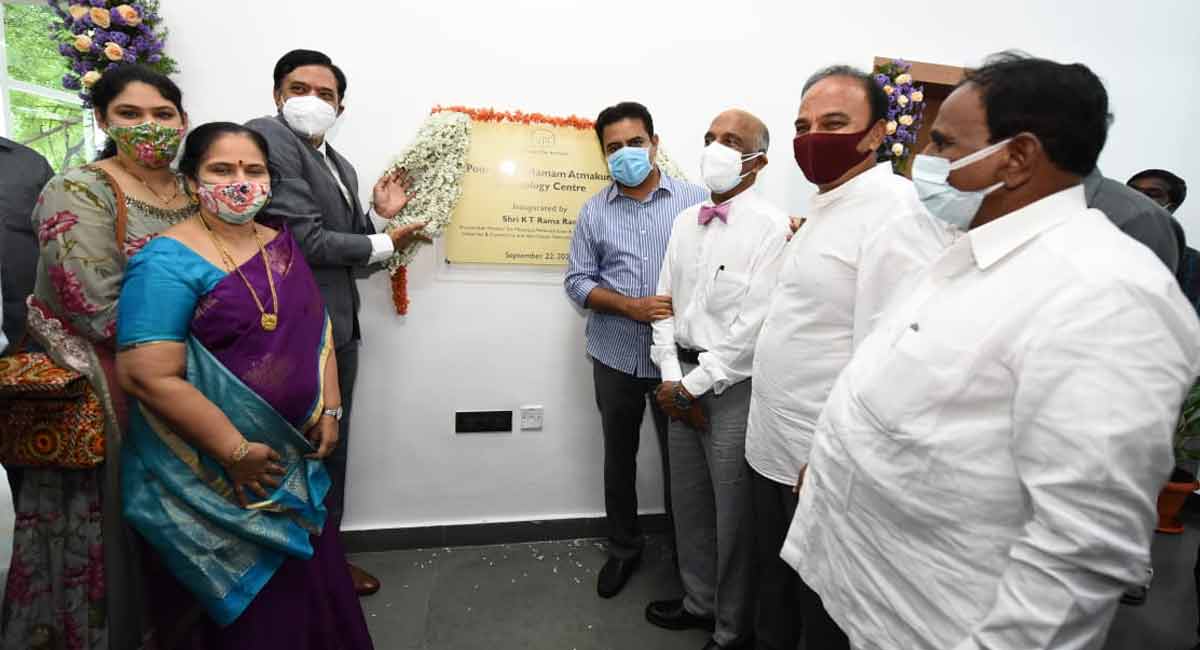 Kt Rama Rao Inaugurates Lvpeis New Centre Telangana Today