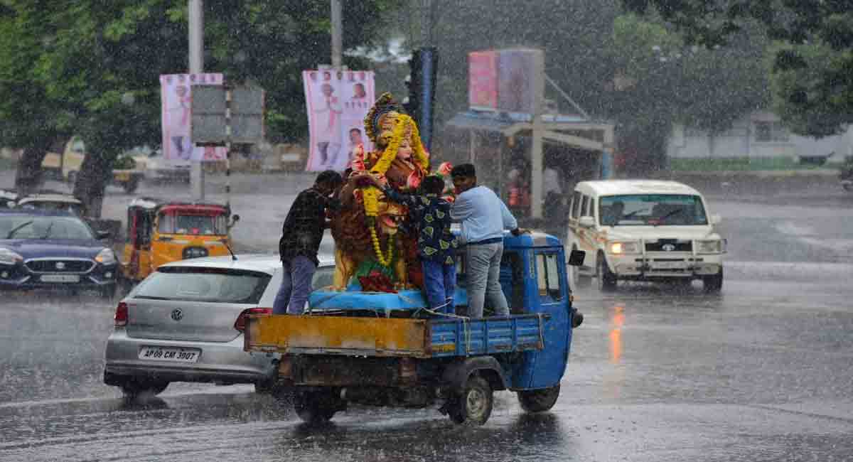 Rain Lashes Hyderabad Yellow Alert Issued Telangana Today