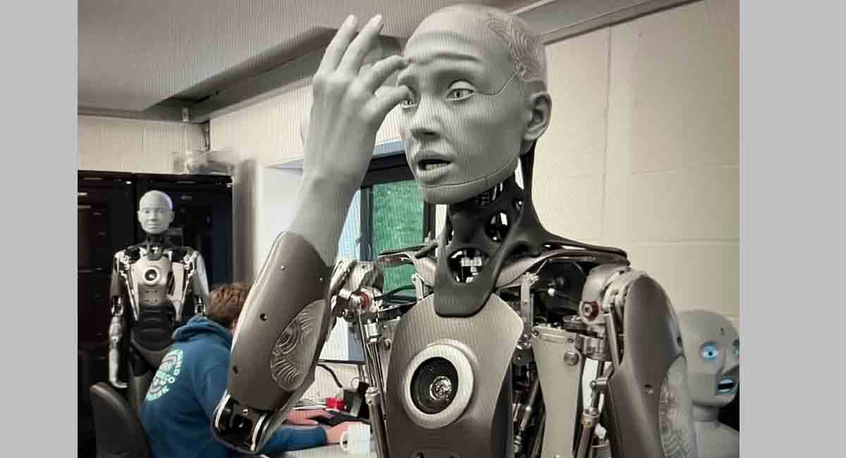 This humanoid robot makes perfect human-like faces - Telangana Today