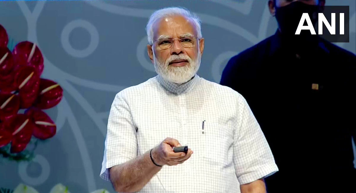 Pm Modi Inaugurates Indias Biggest Drone Festival Telangana Today