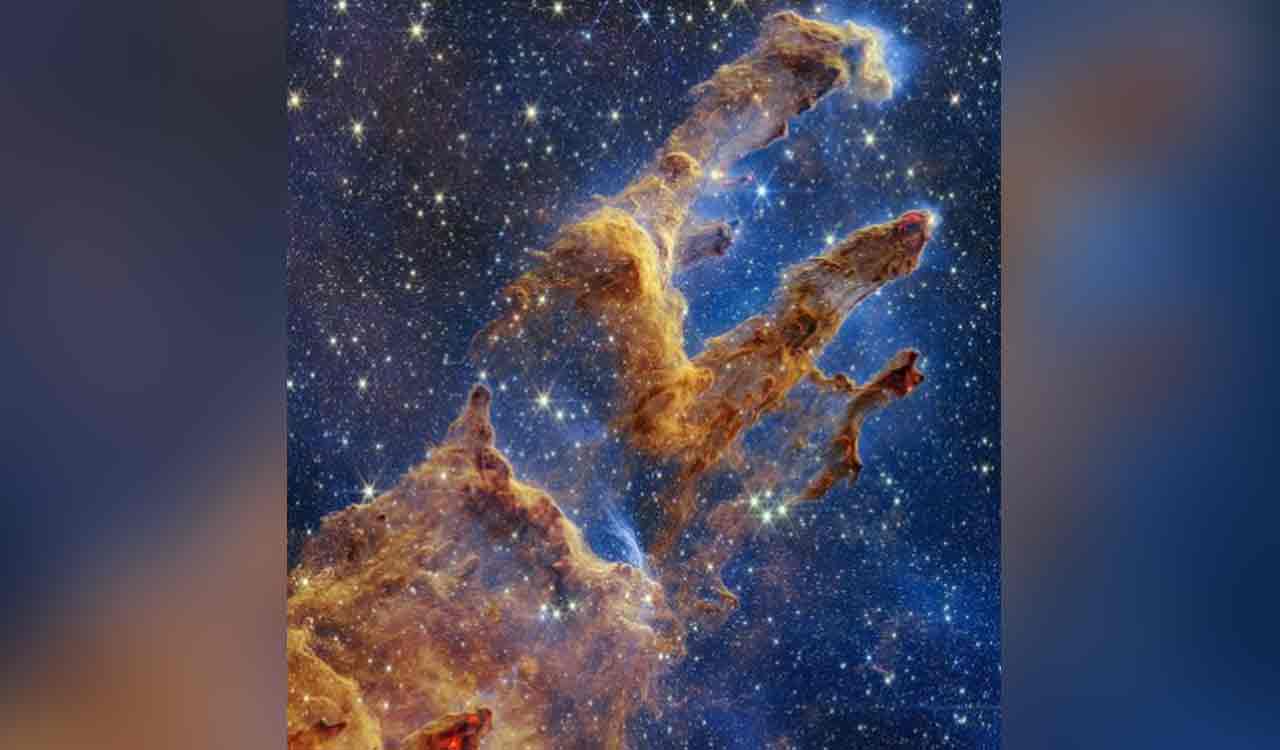 James Webb Telescope captures ‘Pillars of Creation’-Telangana Today James Webb Telescope captures ‘Pillars of Creation’-Telangana Today