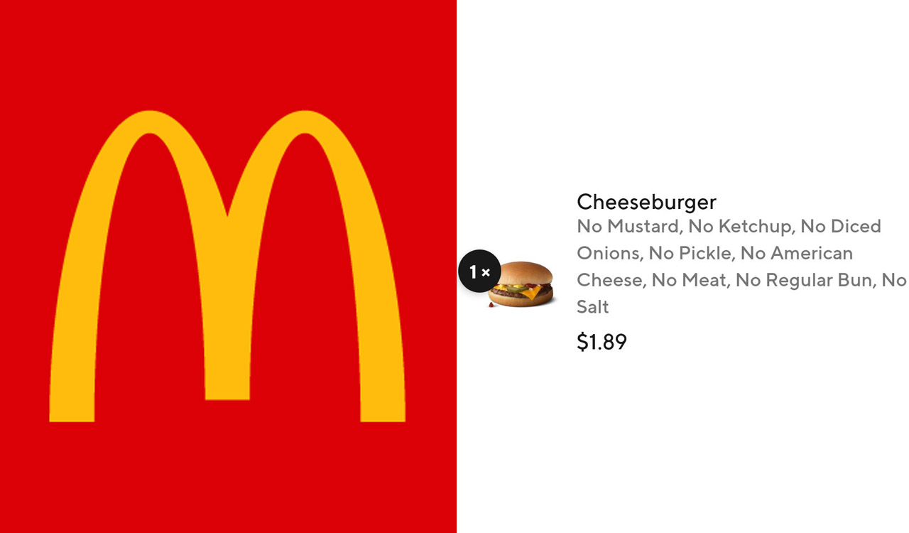 Man orders ‘McNothing Burger’, see what he received - Telangana Today