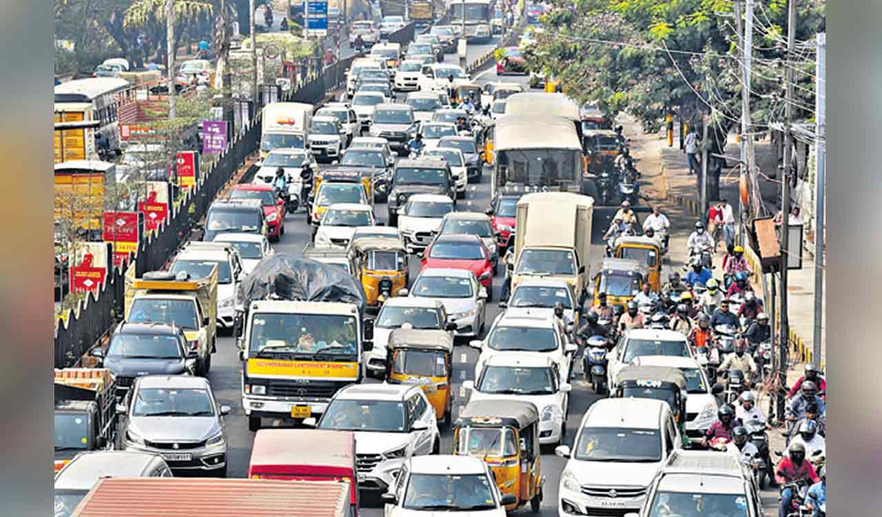 Vehicles In Telangana Double Over 10 Years Telangana Today