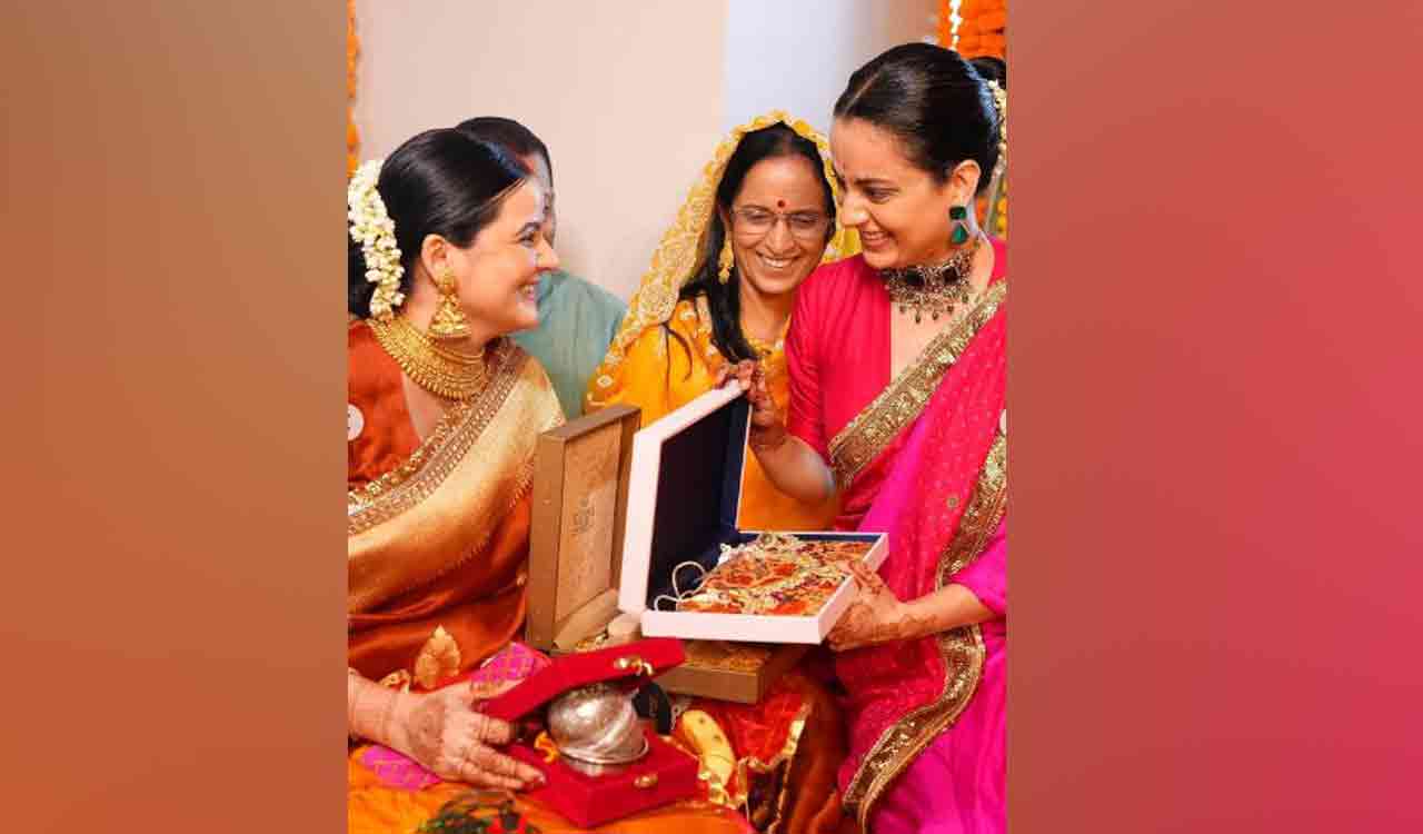Kangana Ranaut thrilled to embrace “Bua” Role, shares Godh Bharai ... Kangana Ranaut thrilled to embrace “Bua” Role, shares Godh Bharai ...
