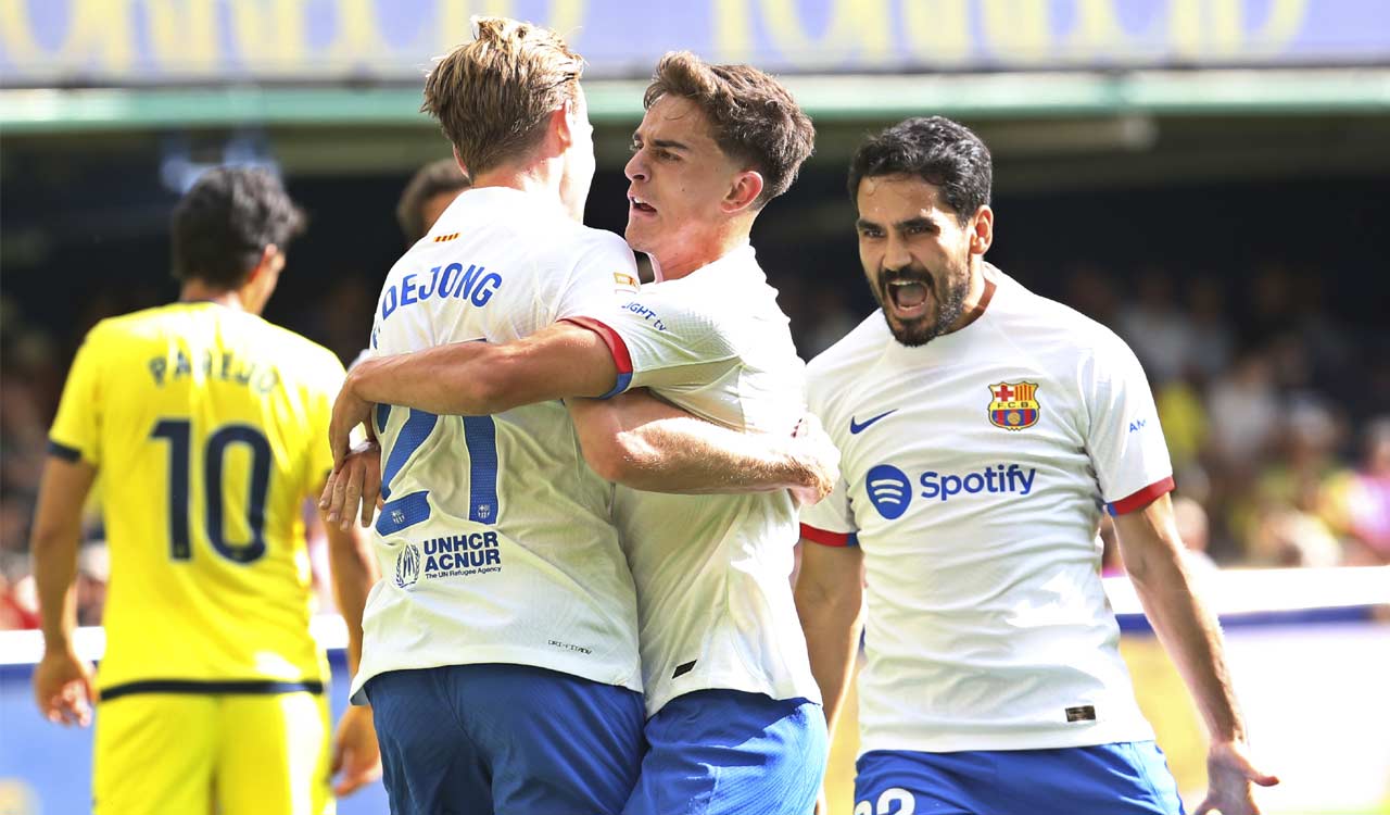 Fc Barcelona Triumphs In 7 Goal Thriller Osasuna Halts Valencias Win