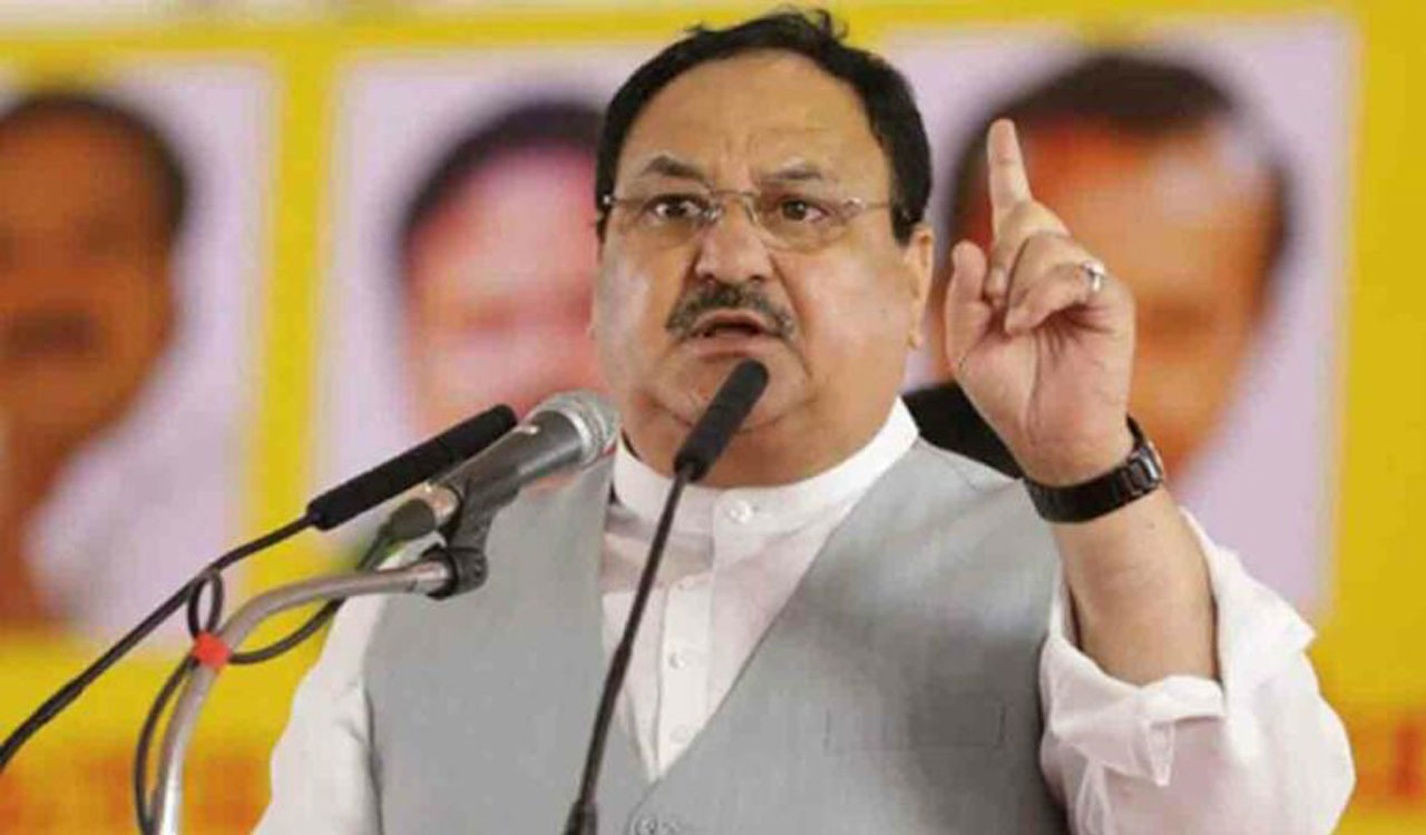 Jp Nadda Evacuated From Ganesh Pandal In Pune After Fire Breaks Out