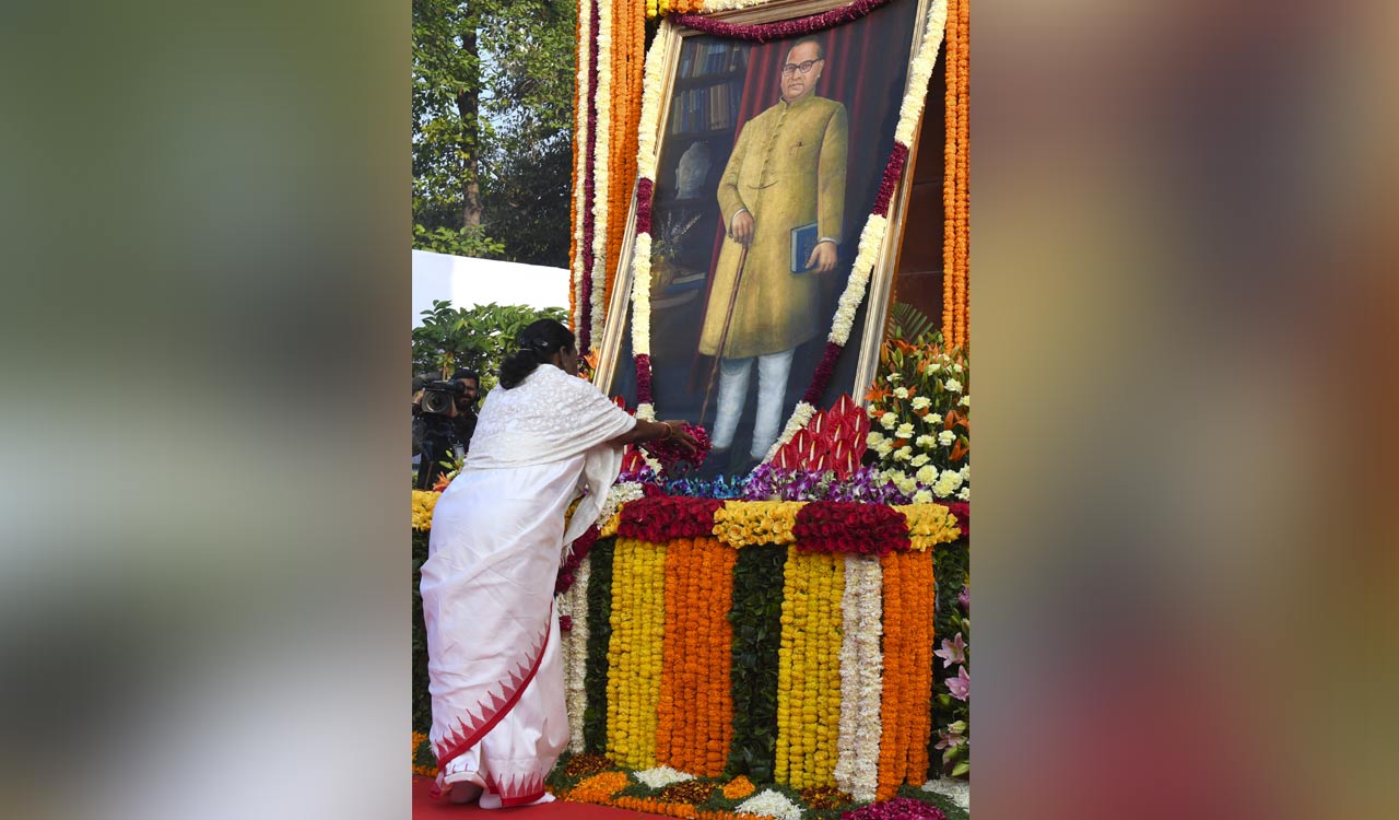 President Murmu, PM Modi, Kharge pay tributes to Ambedkar on his death ... President Murmu, PM Modi, Kharge pay tributes to Ambedkar on his death ...