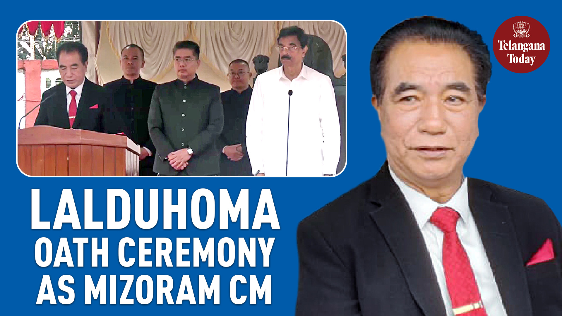Lalduhoma Oath Ceremony As Mizoram CM | Mizoram News-Telangana Today Lalduhoma Oath Ceremony As Mizoram CM | Mizoram News-Telangana Today