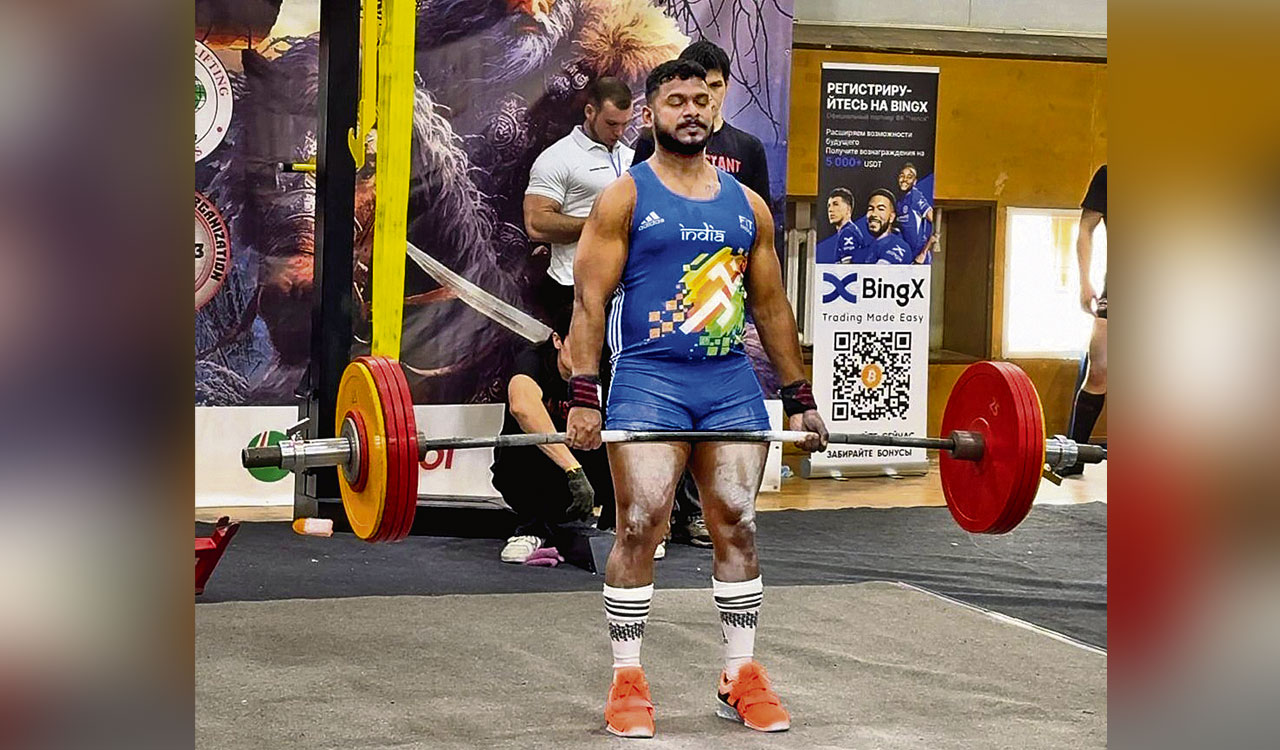 Hyderabad’s Deepak wins three gold medals in Asian Open Powerlifting ... Hyderabad’s Deepak wins three gold medals in Asian Open Powerlifting ...