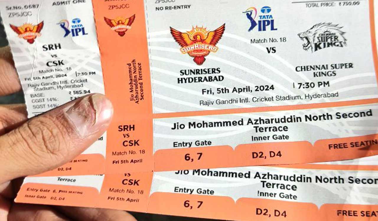 Fake IPL tickets alert for SRH vs CSK match in Hyderabad-Telangana Today Fake IPL tickets alert for SRH vs CSK match in Hyderabad-Telangana Today