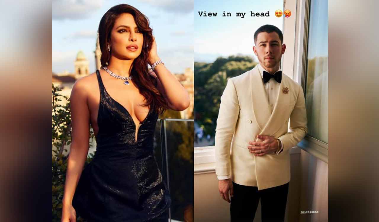 Priyanka Chopra shares her ‘view’ of husband Nick Jonas-Telangana Today Priyanka Chopra shares her ‘view’ of husband Nick Jonas-Telangana Today