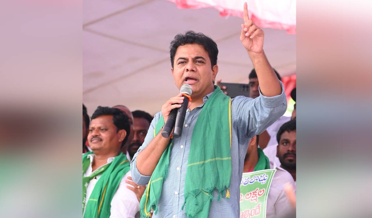 Ktr Slams Congress Govt For Misgovernance Corruption Neglect Of