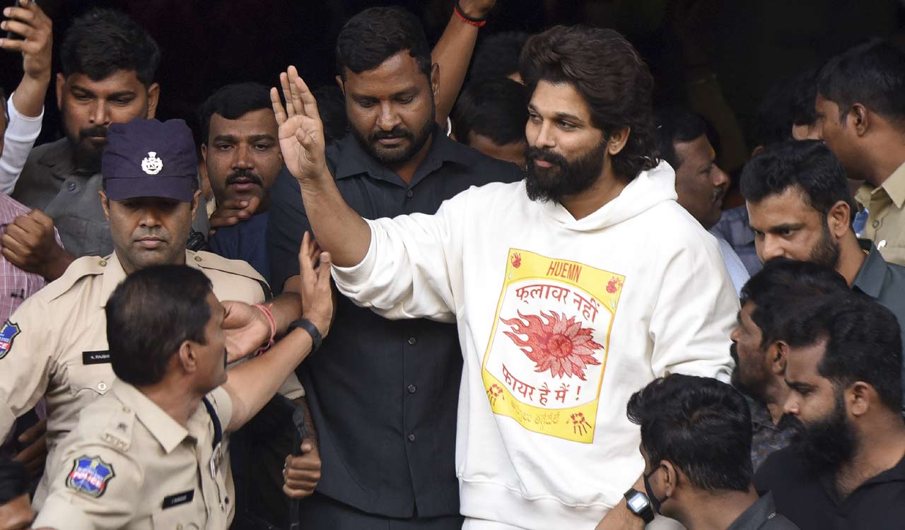 Allu Arjun Arrested In Hyderabad Theatre Stampede Case Released From