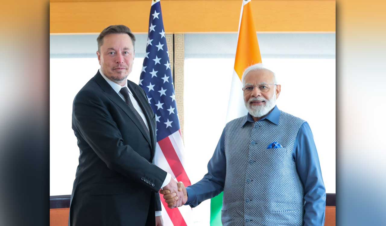 PM Narendra Modi speaks to Elon Musk - Telangana Today PM Narendra Modi speaks to Elon Musk - Telangana Today