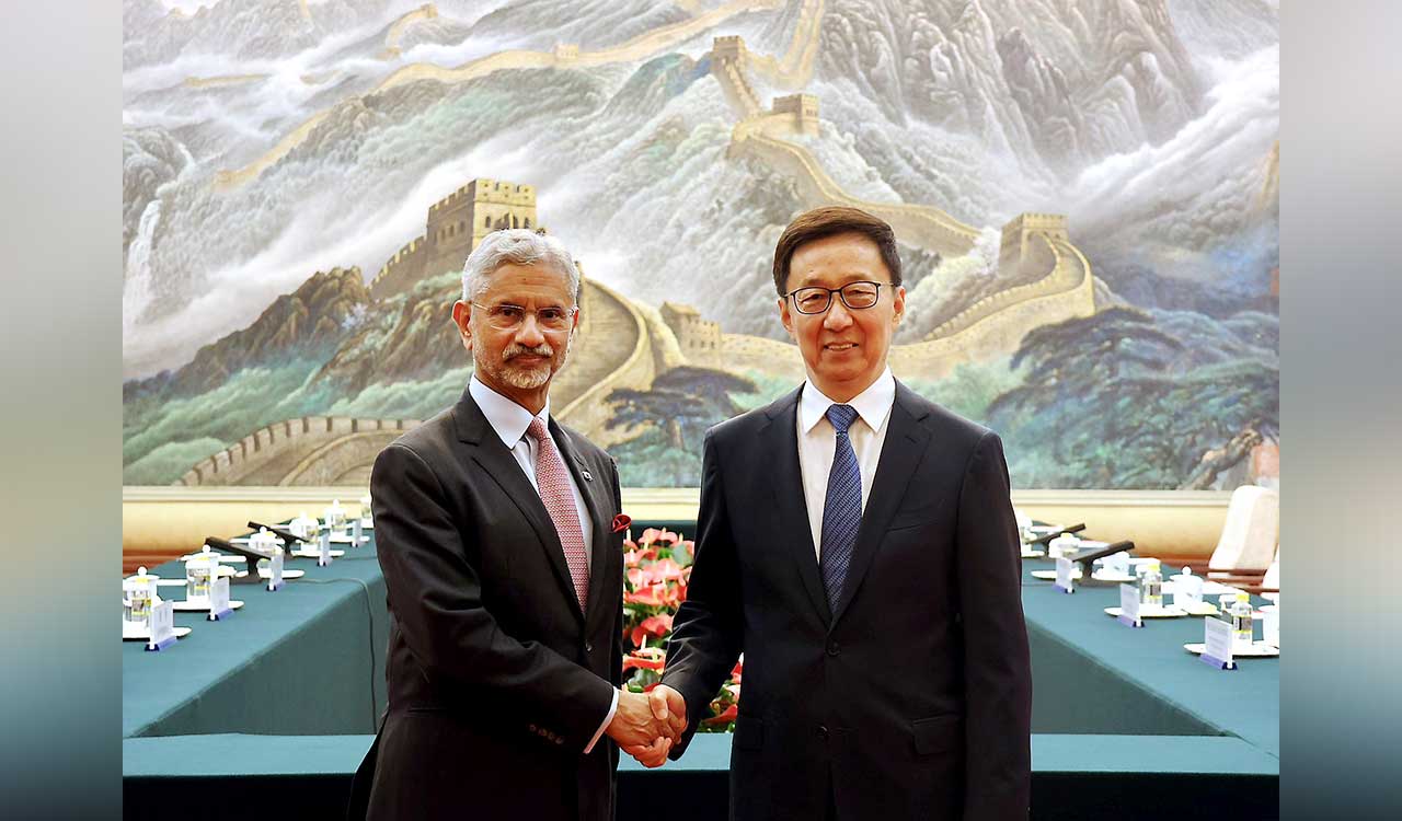 EAM Jaishankar meets Chinese President Xi Jinping, discusses India-China ties - Telangana Today