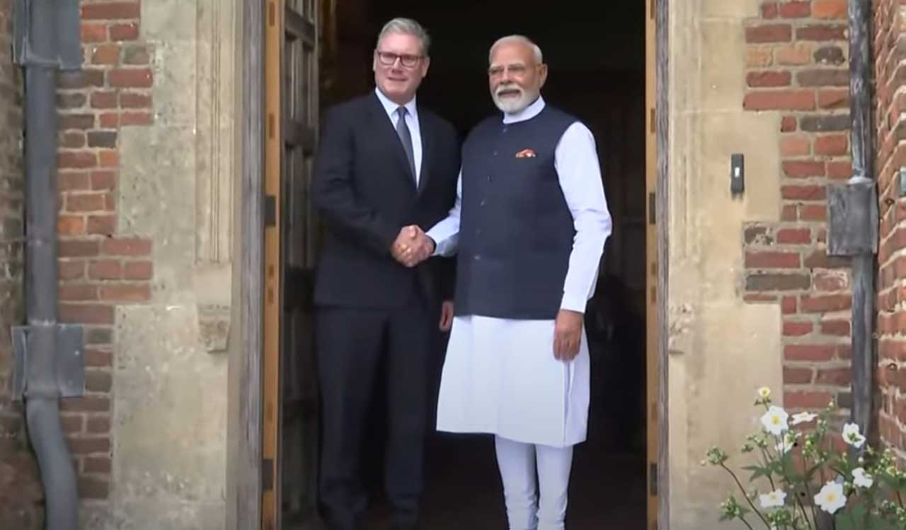 PM Modi gets warm welcome in Brasilia, highlights diaspora ties - Telangana Today